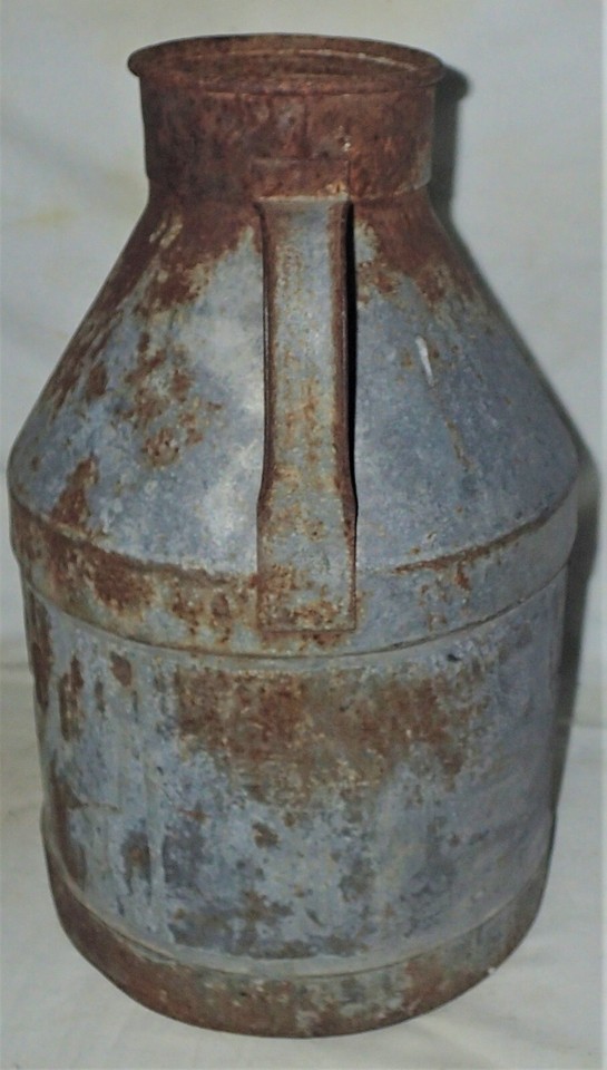 ANTIQUE COUNTRY PRIMITIVE CREAM MILK CAN BORDENS DAIRY STRATFORD ...