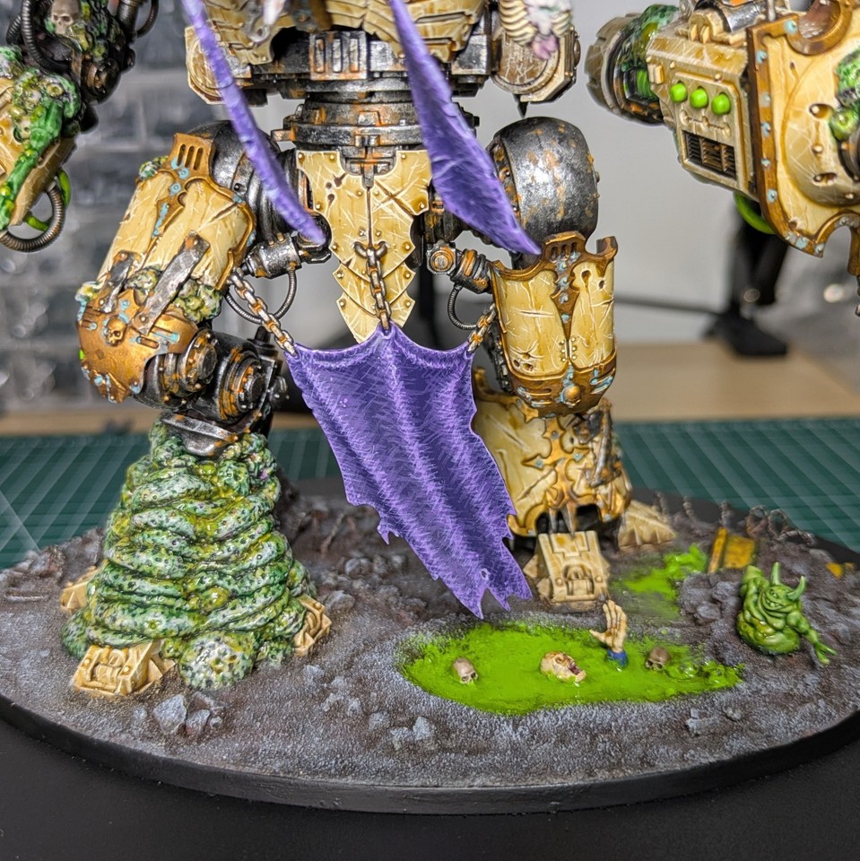Custom Nurgle Chaos Knight Warhammer 40k Chaos Space Marines Kitbashed ...