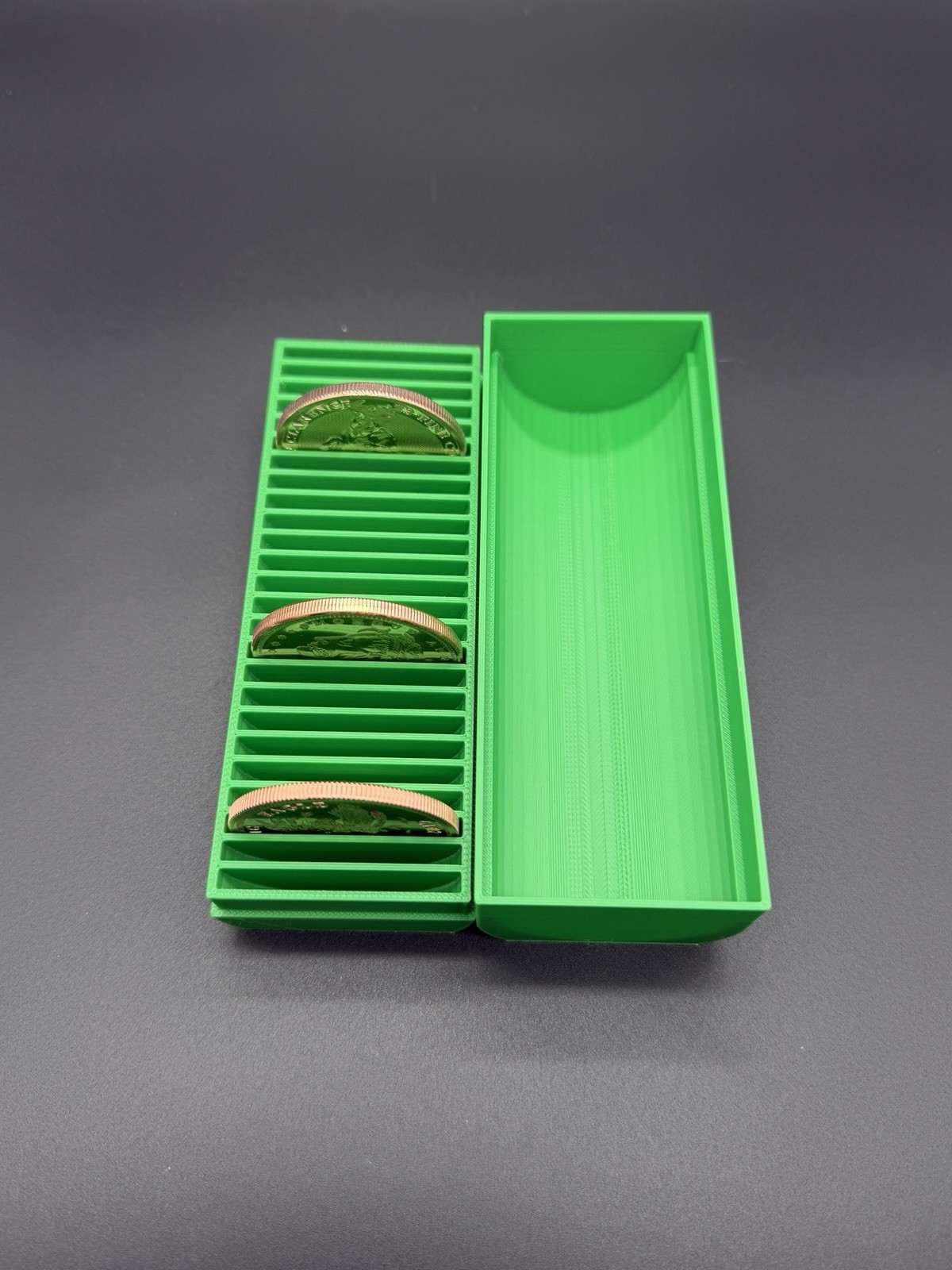Silver Coin Storage Box 25 Round Capacity Organizer Silver or Copper ...