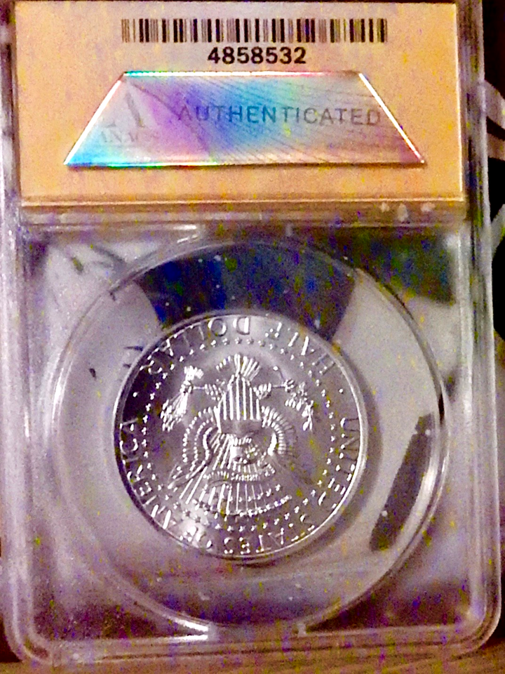 2014 D SILVER KENNEDY HALF DOLLAR - 50TH ANNIV. SET COIN - ANACS SP 69 ...