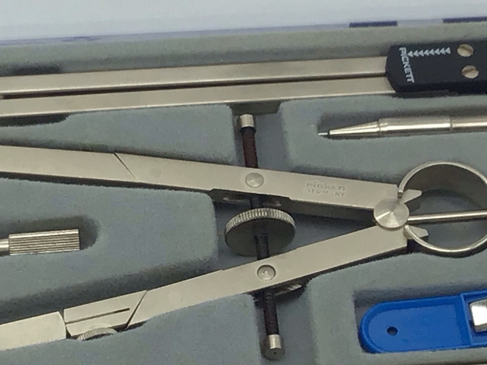 Vintage Pickett 1503 NC Drafting Tool Set Architecture Drawing ...