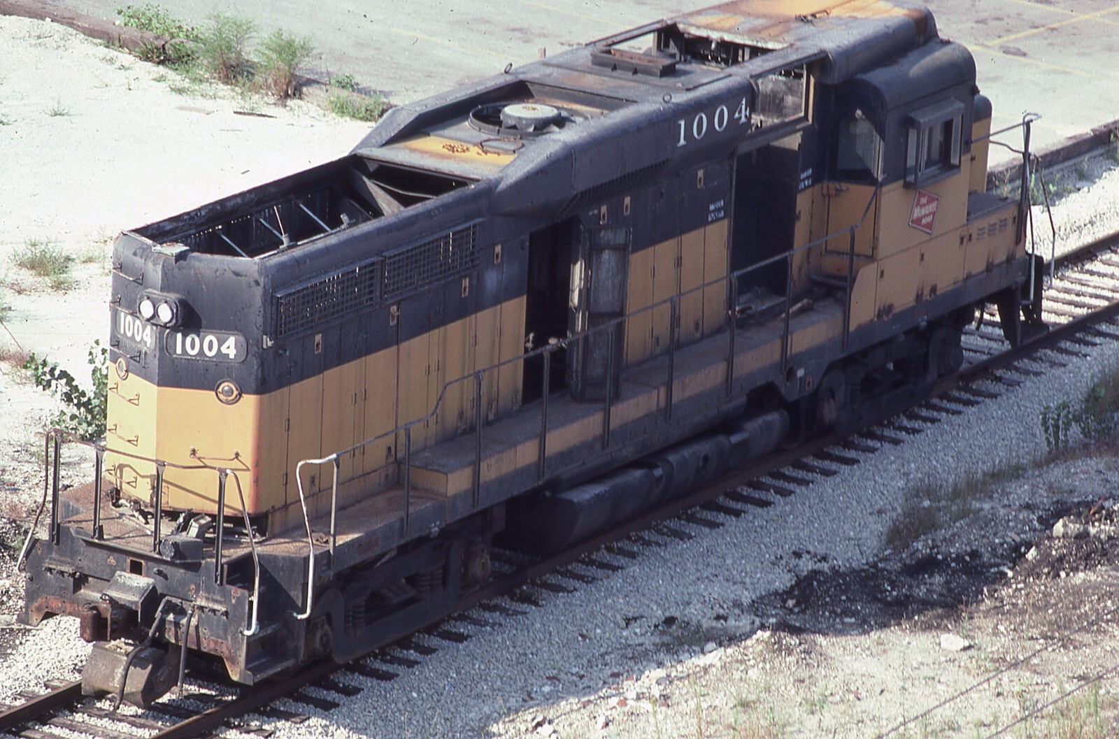 MS Orig Slide MILW Milwaukee Road GP30 #1004 Milwaukee WI 1981 Roof ...