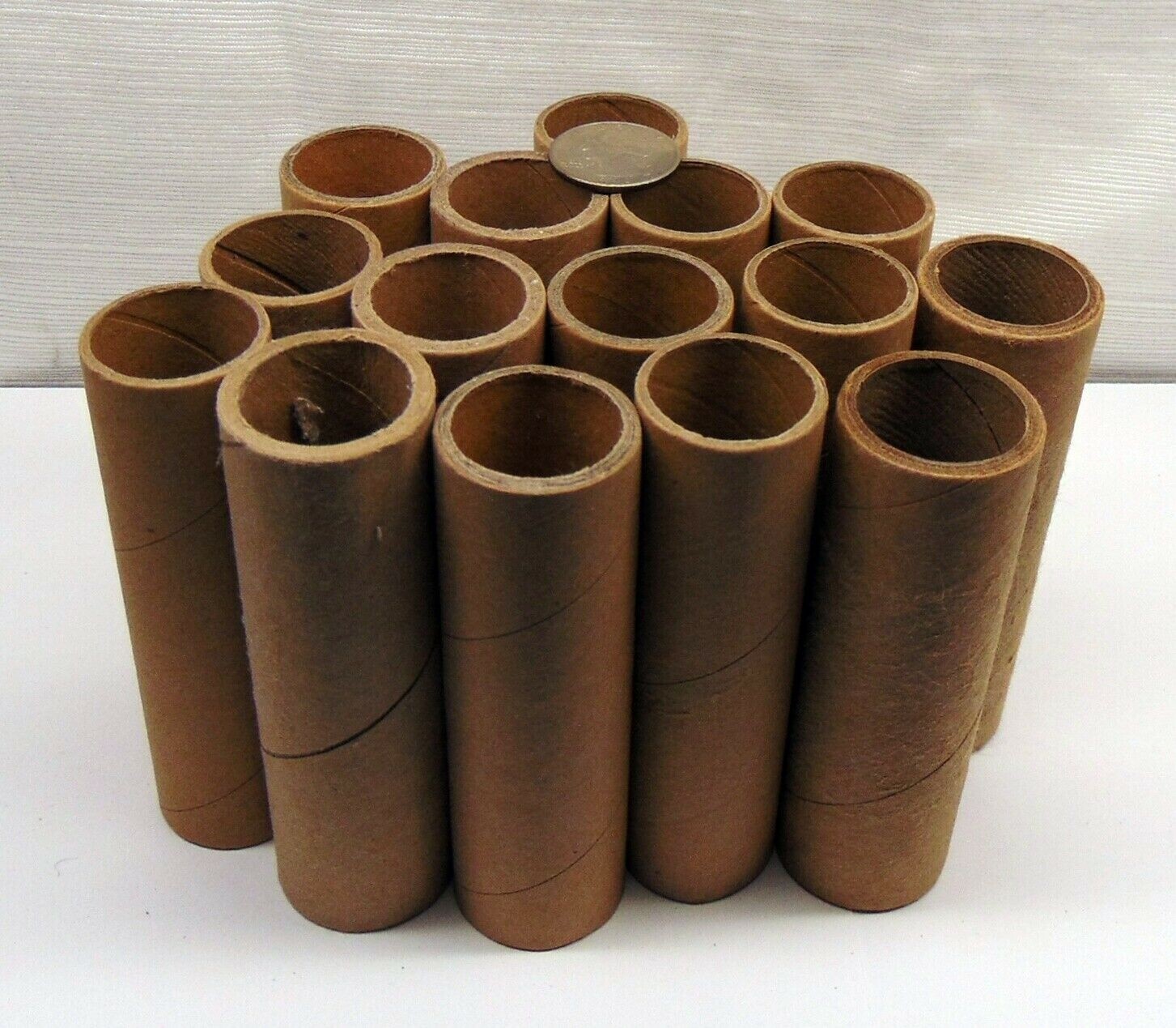 10 Sturdy Heavy Duty Empty Cardboard Spools Rolls Tubes Art Crafts 4 ...