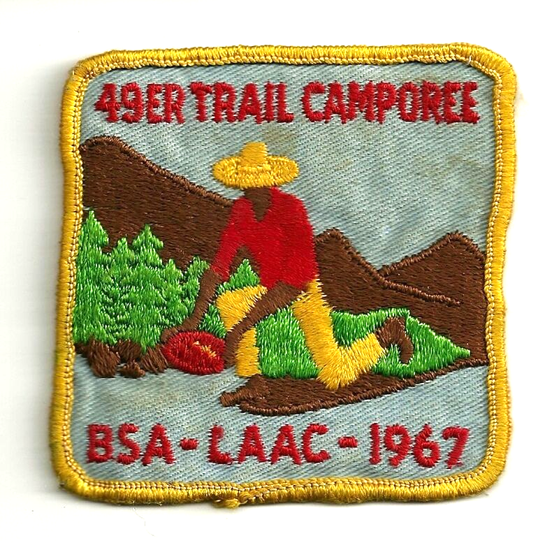 04 Vintage BSA LAAC Los Angeles Area Council 1967 49er Trail Camporee ...