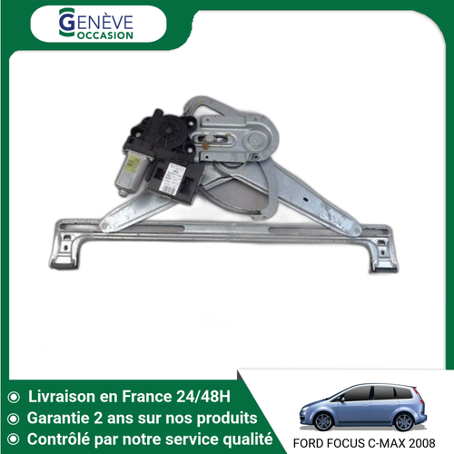 🇫🇷 MECANISME LEVE-GLACE AVANT GAUCHE FORD FOCUS C-MAX PH2 07-10 1768209 ...