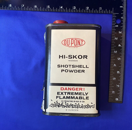 Hi-Skor Gun Powder by Dupont Powder Empty Canister Decor Prop Vintage ...