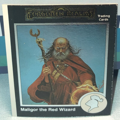Forgotten Realms Foil Promo Trading Card #742 Maligor the Red Wizard ...