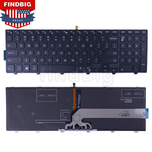 US Keyboard Backlit for Dell Inspiron 15 3000 3541 3542 3543 3551 3558 ...