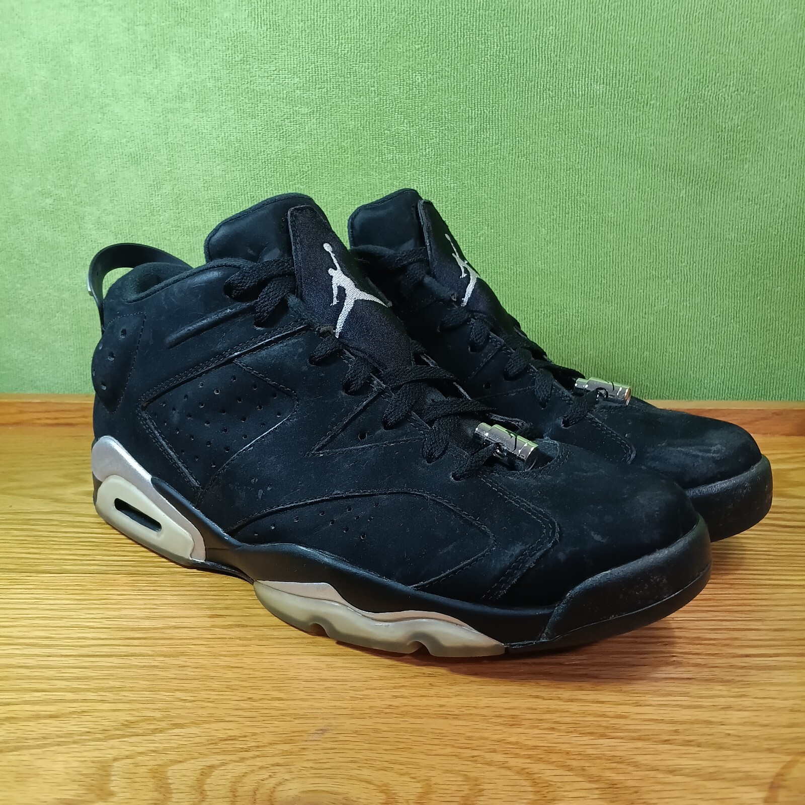 Nike Air Jordan 6 Retro Low Chrome Mens Size 11 Black… - Gem