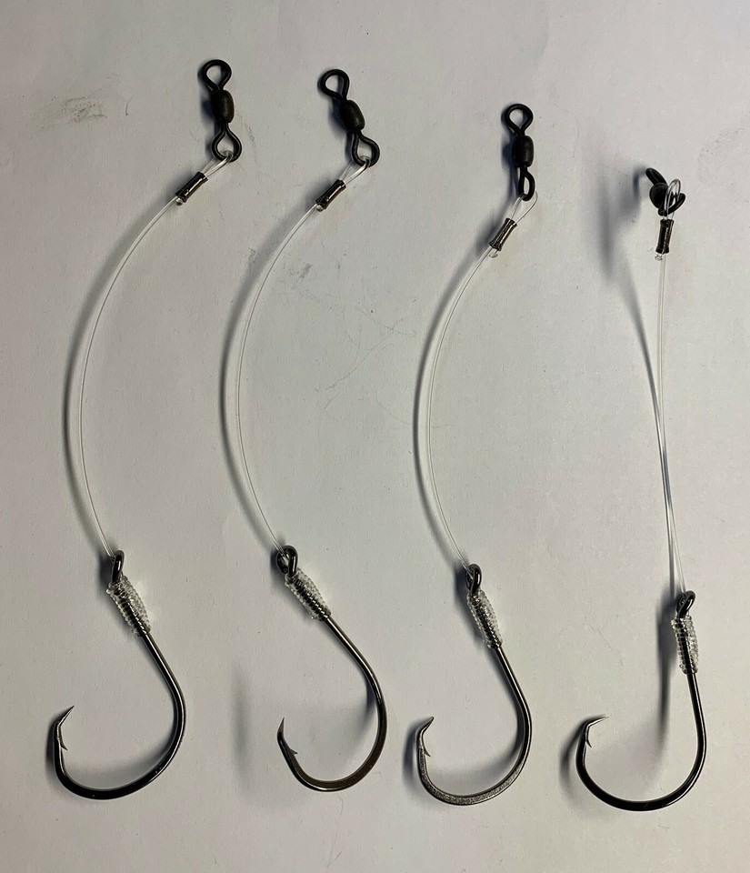 4 Pieces Heavy Duty Hatteras Style Drum Rig OBX Fish Finder Rig Red ...