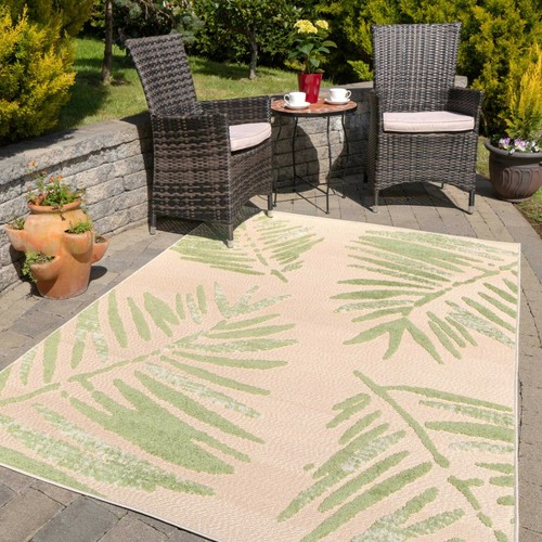 New Summer Outdoor Rugs Fun Tropical Multicolour Durable Garden Patio ...