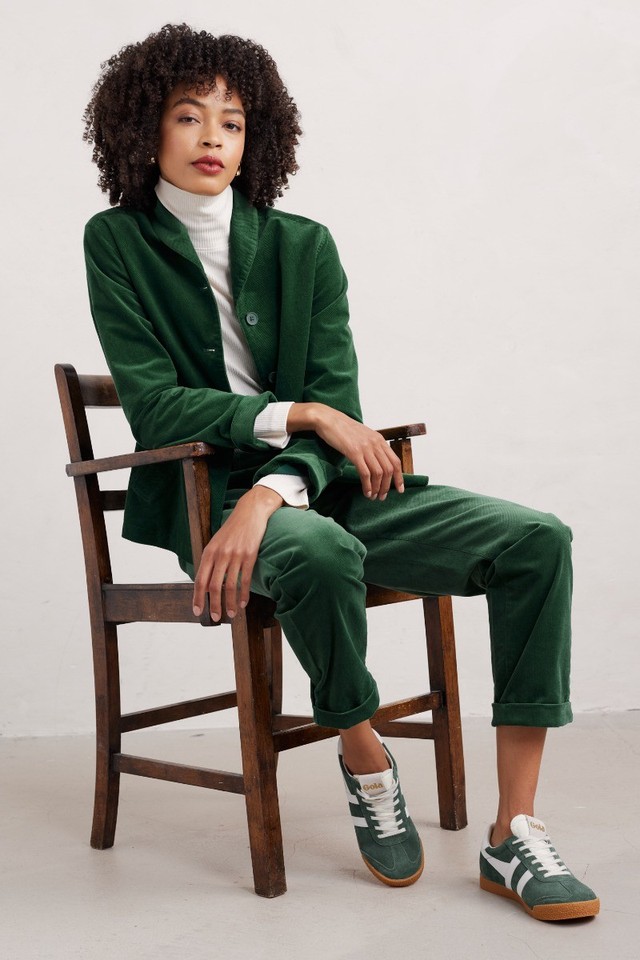 Seasalt Women's Regular Brightwork Cut Cord Jacket Evergreen | eBay UK