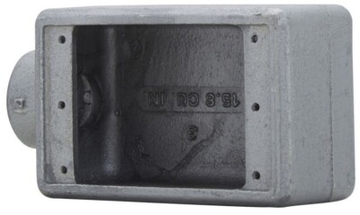 Crouse-Hinds FS3, 1" Hub, Iron Alloy, 1-Gang, Shallow, FS, Cast Device ...
