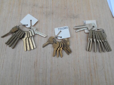 YALE ,WEISER ,CHICAGO DEPTH AND SPACING KEY SETS , 0-9 , 0-9 , 1-7 , 3 ...