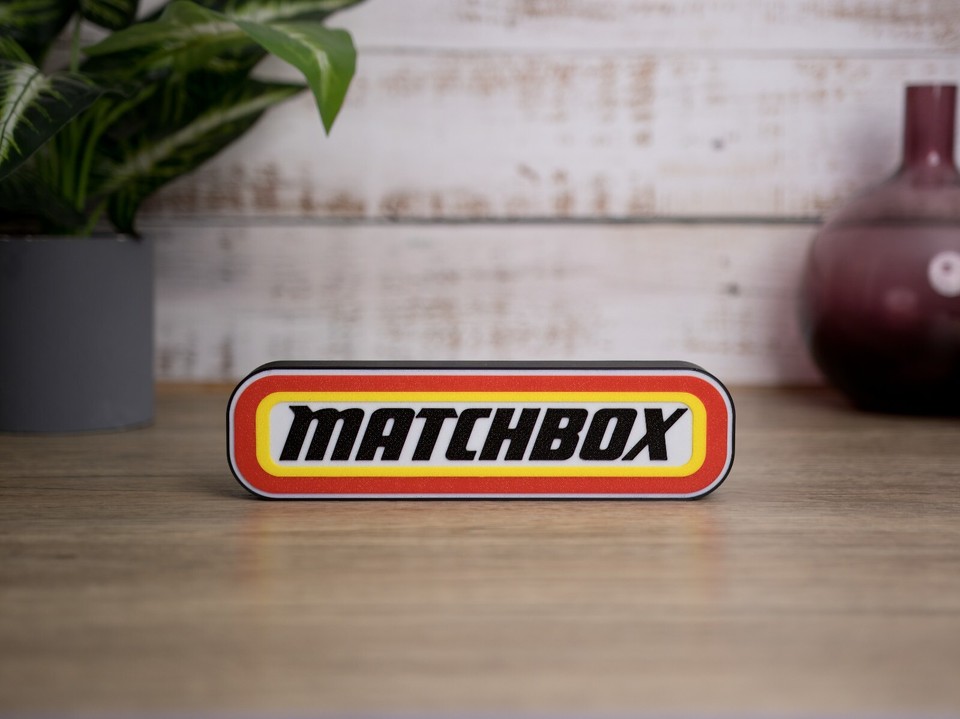 Matchbox LED Sign, Matchbox Cars Logo Sign, USB Collectable Night Light ...