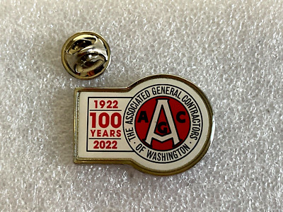 100 Years The Associated General Contractors of Washington Pin Lapel ...