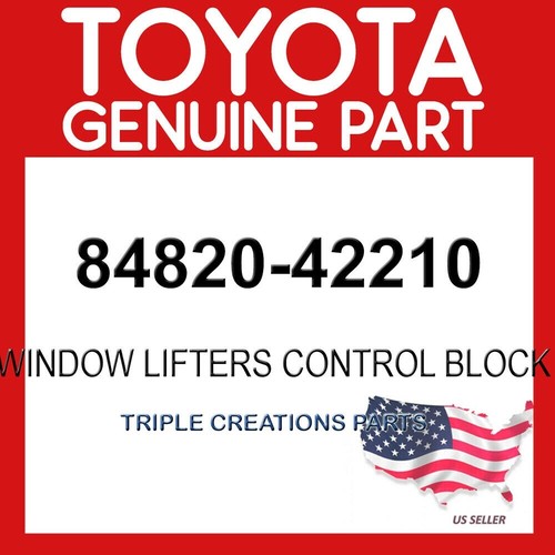 TOYOTA GENUINE 8482042210 MASTER SWITCH ASSY, POWER WINDOW REGULATOR ...