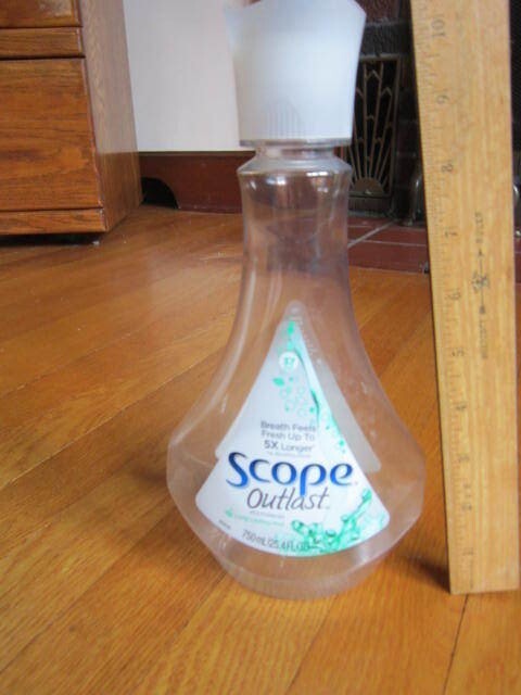 EMPTY Vtg Scope Outlast Mouthwash Bottle Plastic PROP Set Design ...