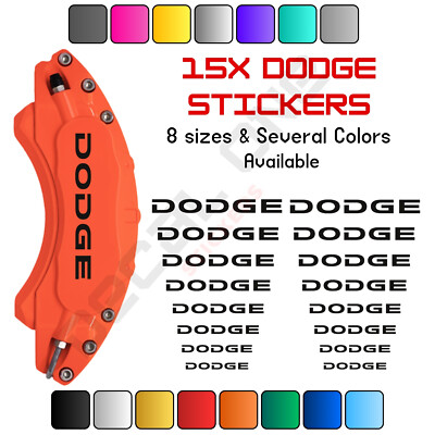 15x DODGE BRAKE CALIPERS DECALS / CAR CALIPER STICKERS | eBay