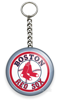 BOSTON RED SOX MASSACHUSETTS BASEBALL TEAM KEYCHAIN KEY FOB CHAIN FAN ...