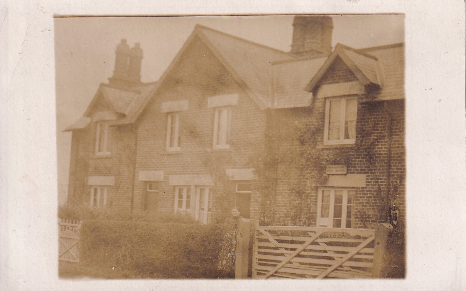 HUMBLETON VILLAGE RPPC NOS. 1 & 2 MAIN ST C1890 BUILT BY THE HOTHAM ...