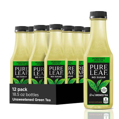 Lipton Pure Leaf Unsweetened Real Brewed Green Iced Tea 18.5fl Oz ...