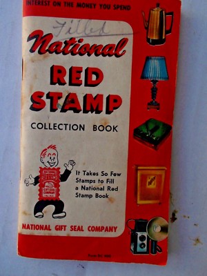 Antique-Vintage NATIONAL RED STAMP COLLECTION Book With Stamps | eBay