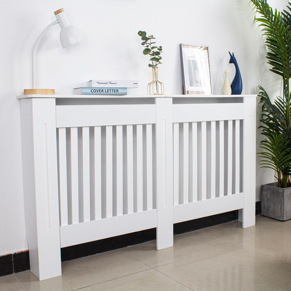 Super Tall 100CM Radiator Cover Strong Grill Shelf Cabinet MDF Cupboard ...