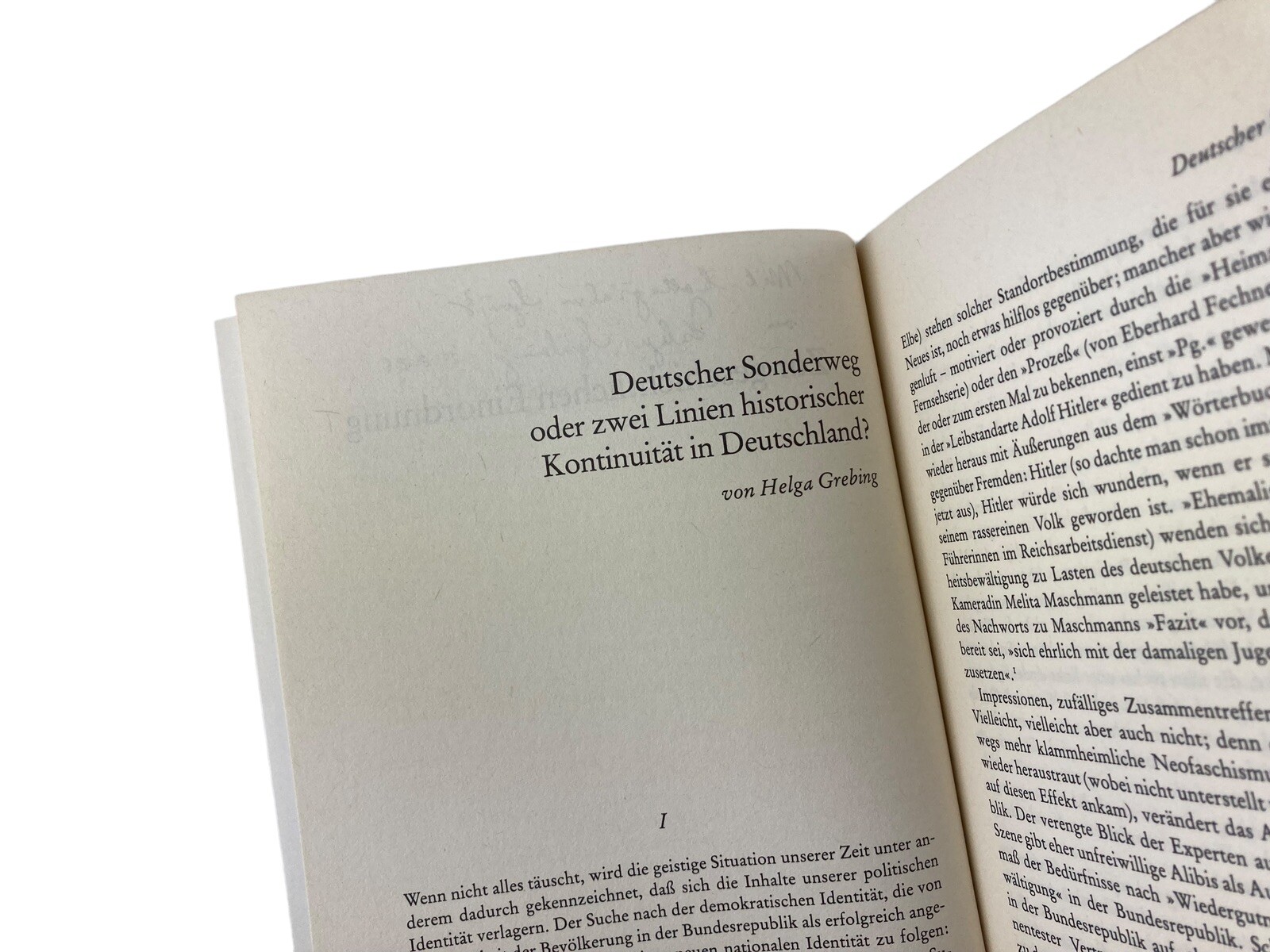 Deutscher Sonderweg…? Geschichtliche Einordnung Signiert von Helga ...