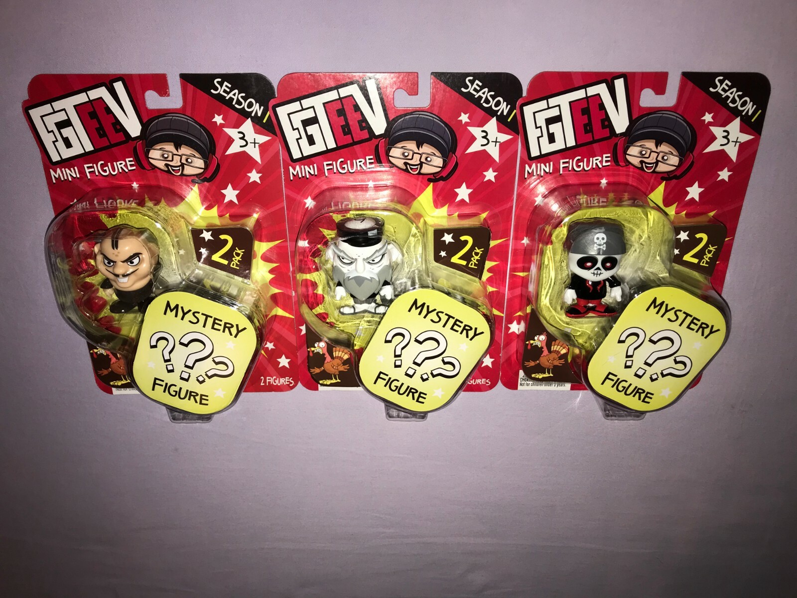 12x FGTEEV MINI FIGURES MIKE / GLOW SPOOKAS EVIL ZEEBUB BLOBBYFISH ...