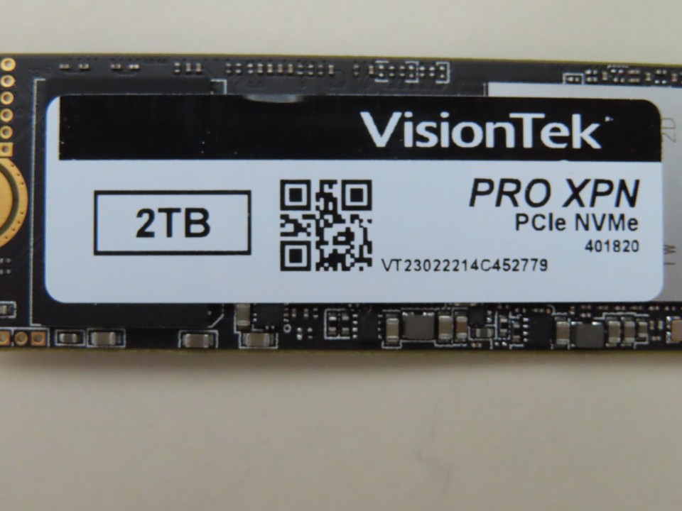 VisionTek 2TB Pro XPN M.2 NVMe Solid State Drive - New In OEM Packaging ...
