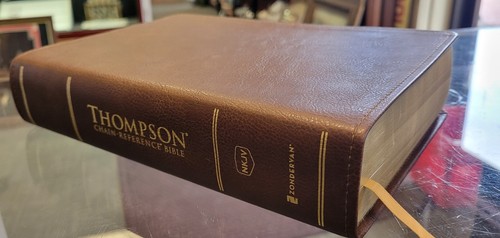 NKJV Thompson Chain Reference Bible Calfskin Leather Red Letter | eBay