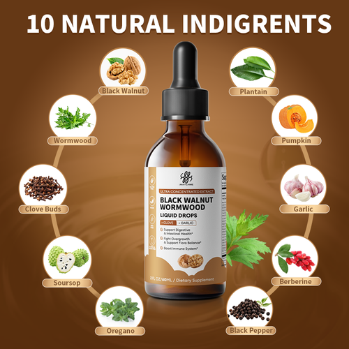 Parasite Cleanse Tincture/Extract-Wormwood, Black Walnut Hull, Clove ...