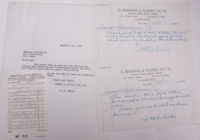 1930 Lamson Goodnow McKenna Clarke Co Lynn MA Hardware Paints Ephemera ...