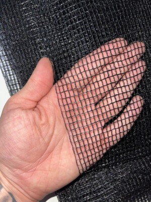 easynets 2m Wide Black Butterfly Netting 4-5mm mesh Polyethylene ...