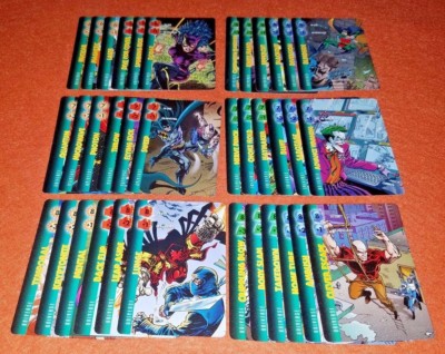 Marvel OVERPOWER UNIVERSE BASIC DC Set 36 Robin Joker Catwoman Superman ...