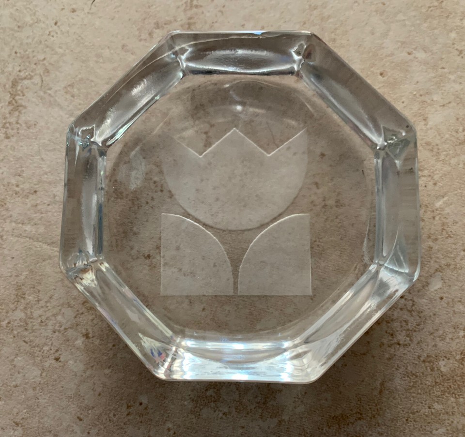 Heavy National Bank Glass Paperweight | eBay