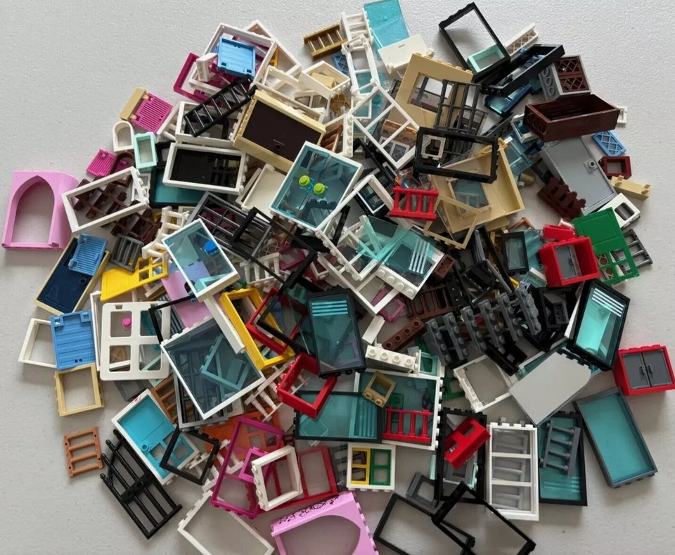 Lego Windows Doors Fences 60 Piece Lot Excellent SHIPS FREE!! | eBay