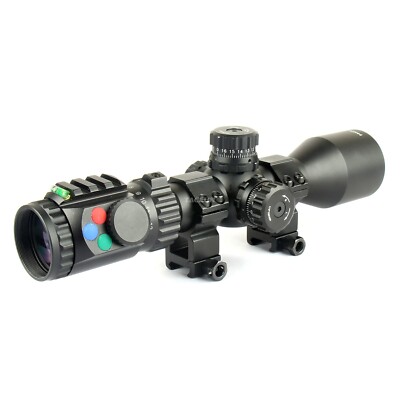 Professional 3-12X44 Precision Short Scope, RGB MIL-DOT Reticle | eBay
