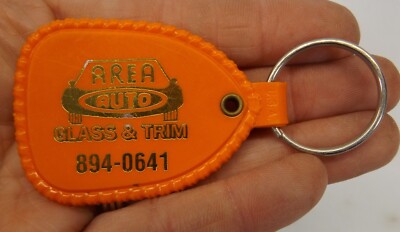 Area Auto Glass & Trim Bay City Michigan Vintage Plastic Keychain | eBay