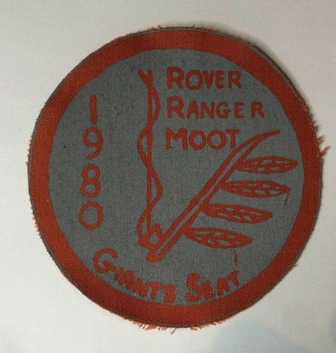 1980 Scout Rover Ranger Moot Giants Seat Patch Cloth badge 10 cm's ...