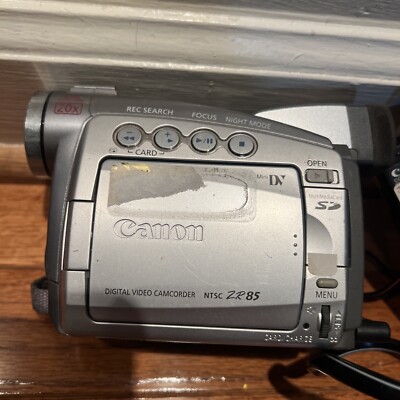 Canon ZR85 MiniDV Digital Video Camera Camcorder For Parts | eBay