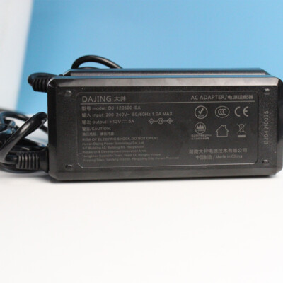 Original Dajing DJ-U60S-12 AC Adapter 12VDC 5A Power Cord 60W Power ...
