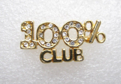 100% Percent Club Lapel Pin (C118) | eBay