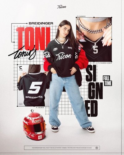 TONI BREIDINGER NASCAR SIGNED PHOTO ARAB MODEL AUTOGRAPH POSTER 8X10 ...