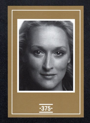 Meryl Streep Actress 1991 Face To Face Game Famous Celebrity Card | eBay