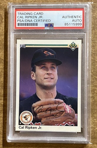 Cal Ripken Jr Signed 1990 Upper Deck Autograph Card PSA/DNA Slabbed | eBay