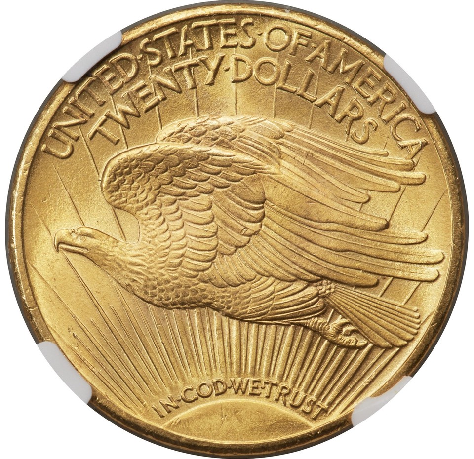 1924 St. Gaudens - NGC MS67 - SUPERB GEM WITH PRISTINE ORANGE TONED ...