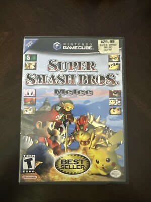 Super Smash Bros Melee (Nintendo GameCube, 2001) Complete in Box CIB ...