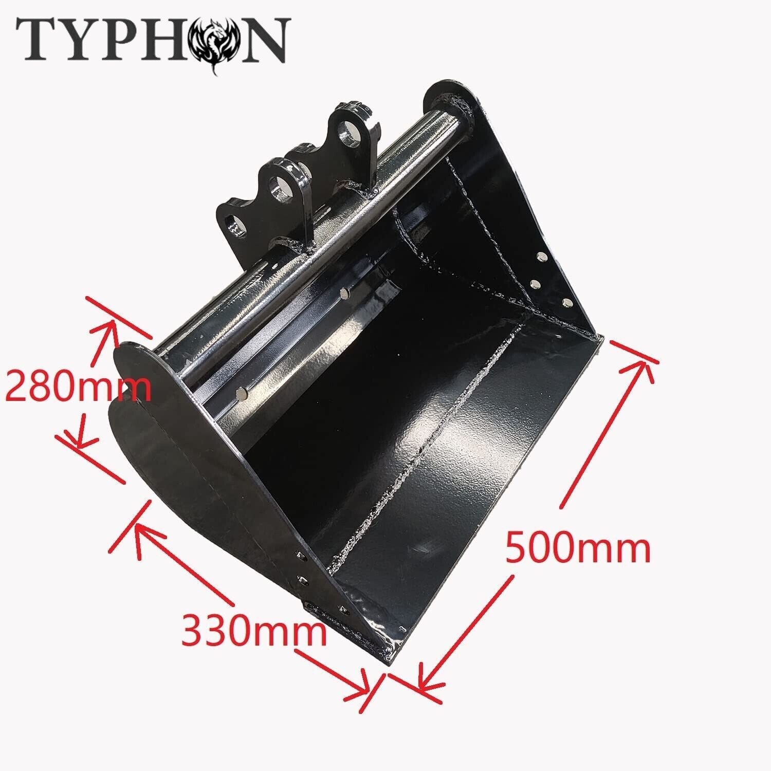TYPHON 500mm Plain Bucket 19in Trenching Buckets Attachment For Mini ...